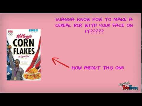 How to make your own Cereal Box - YouTube