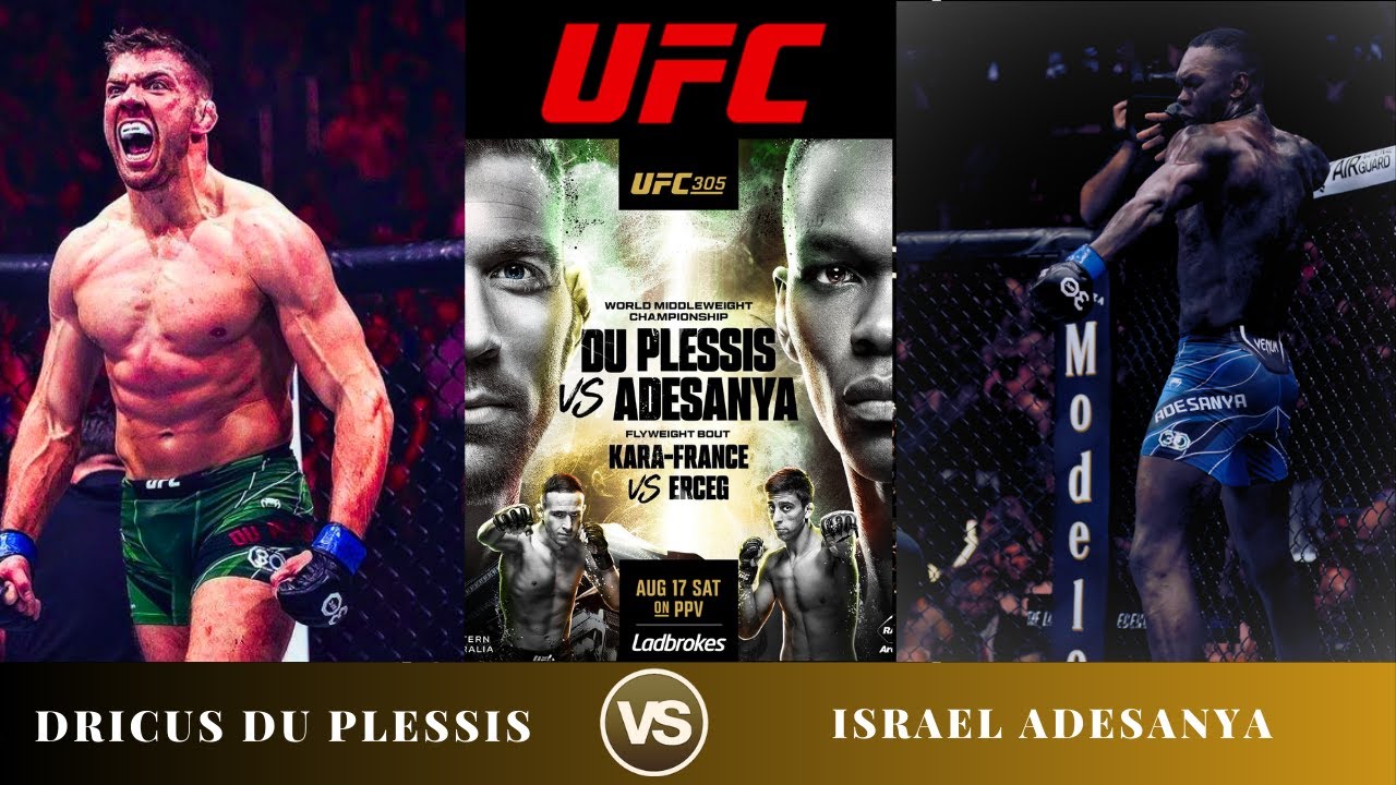 UFC 305: Dricus Du Plessis Vs Israel Adesanya : Full card preview| # ...