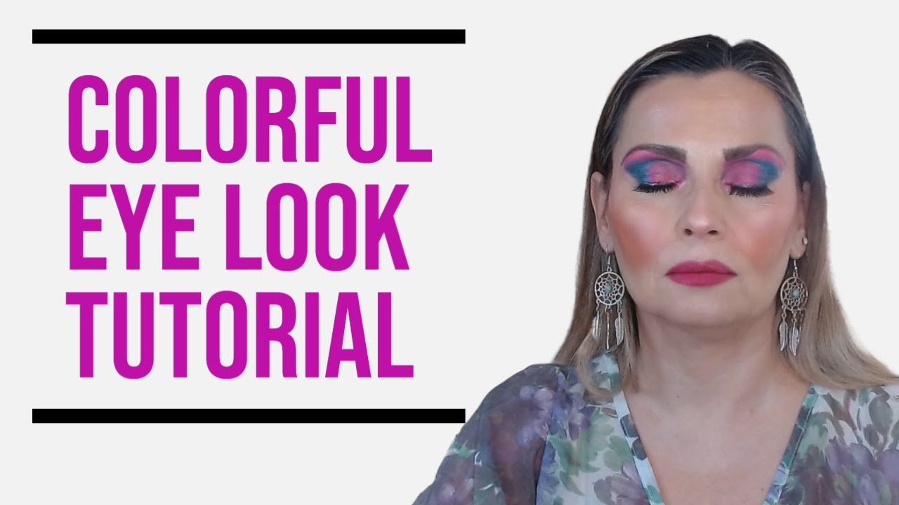 COLORFUL EYE LOOK TUTORIAL - Colourful Eyeshadow Tutorial For Beginners | VALYA'S BEAUTY - YouTube