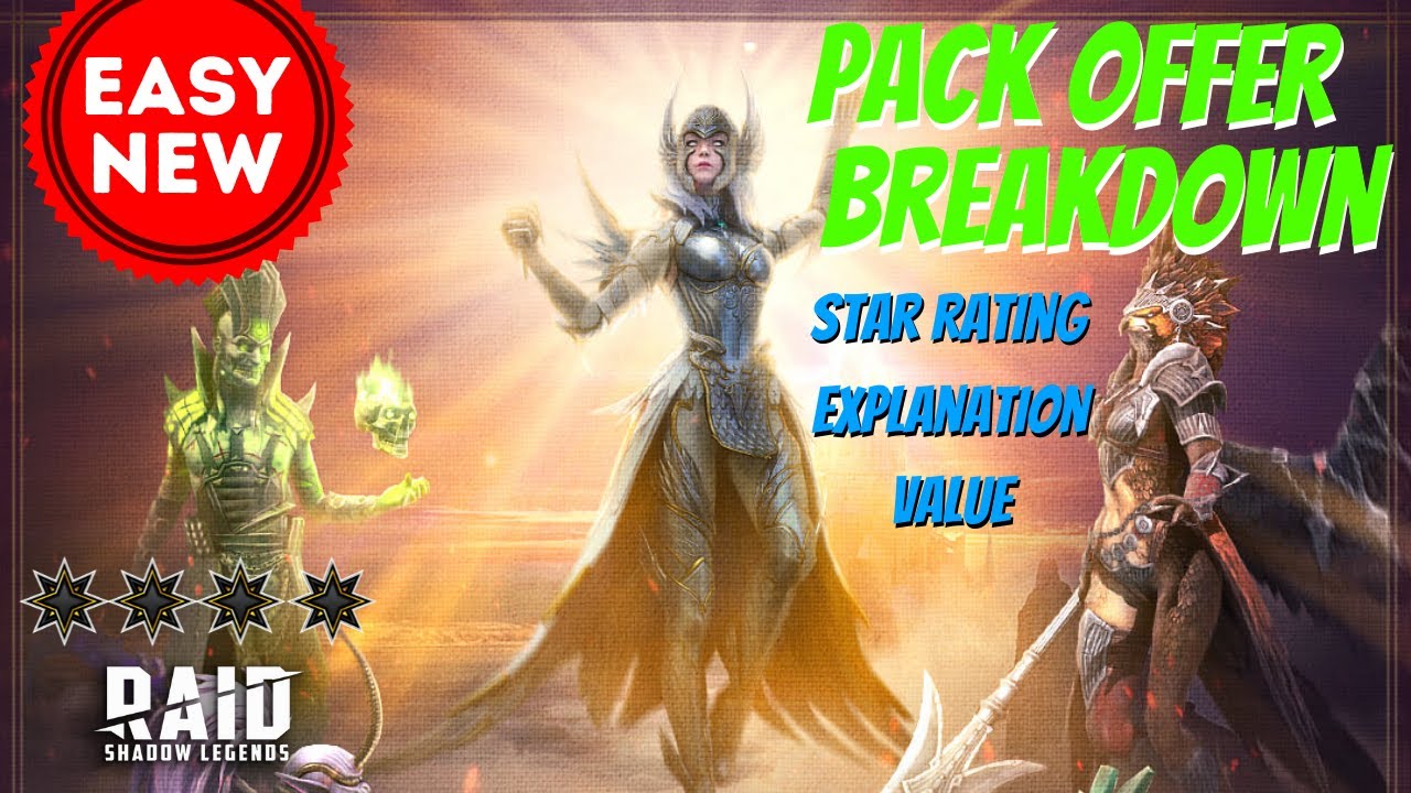 Brand New Easy Pack Offer Rating System + 10x! Raid: Shadow Legends ...