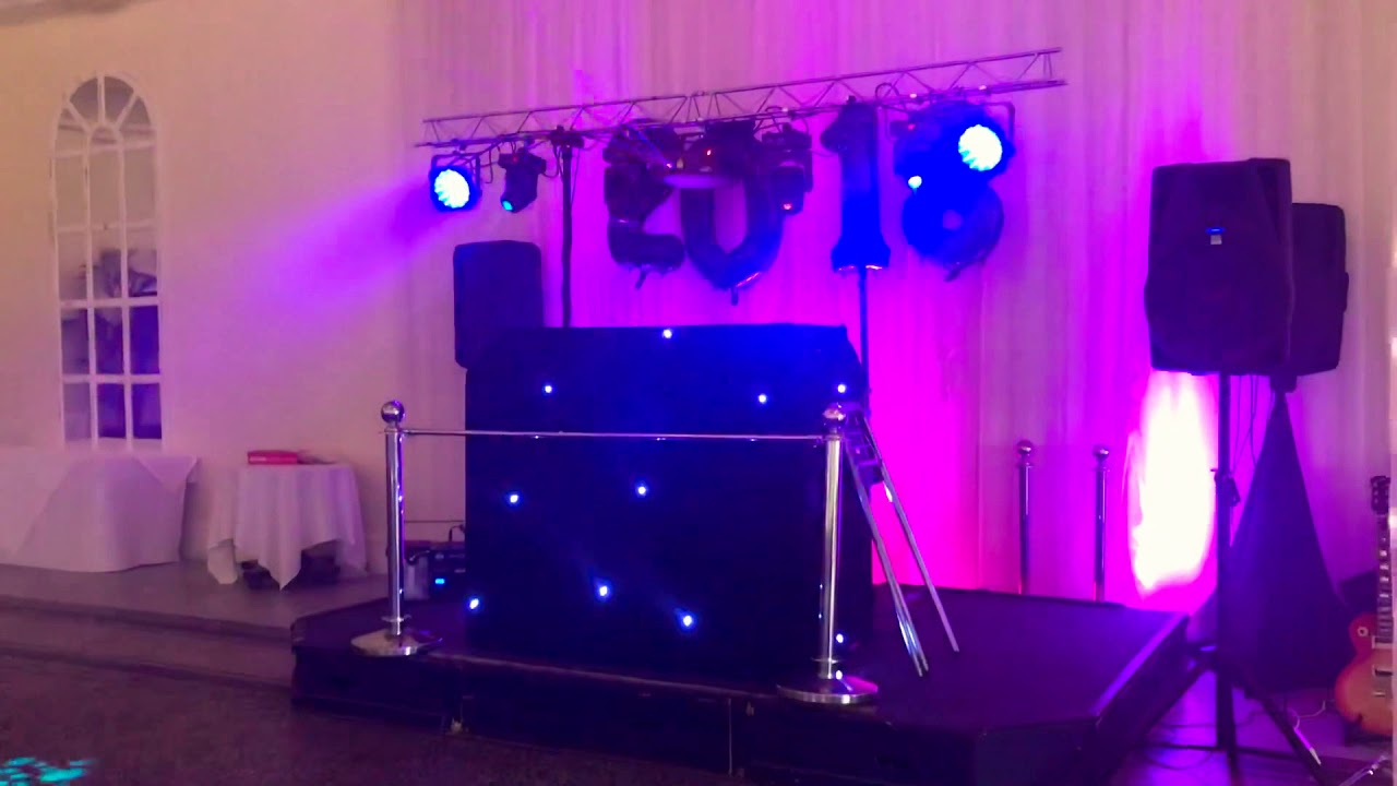 Our 2018 larger disco setup. DMX controlled lighting - YouTube