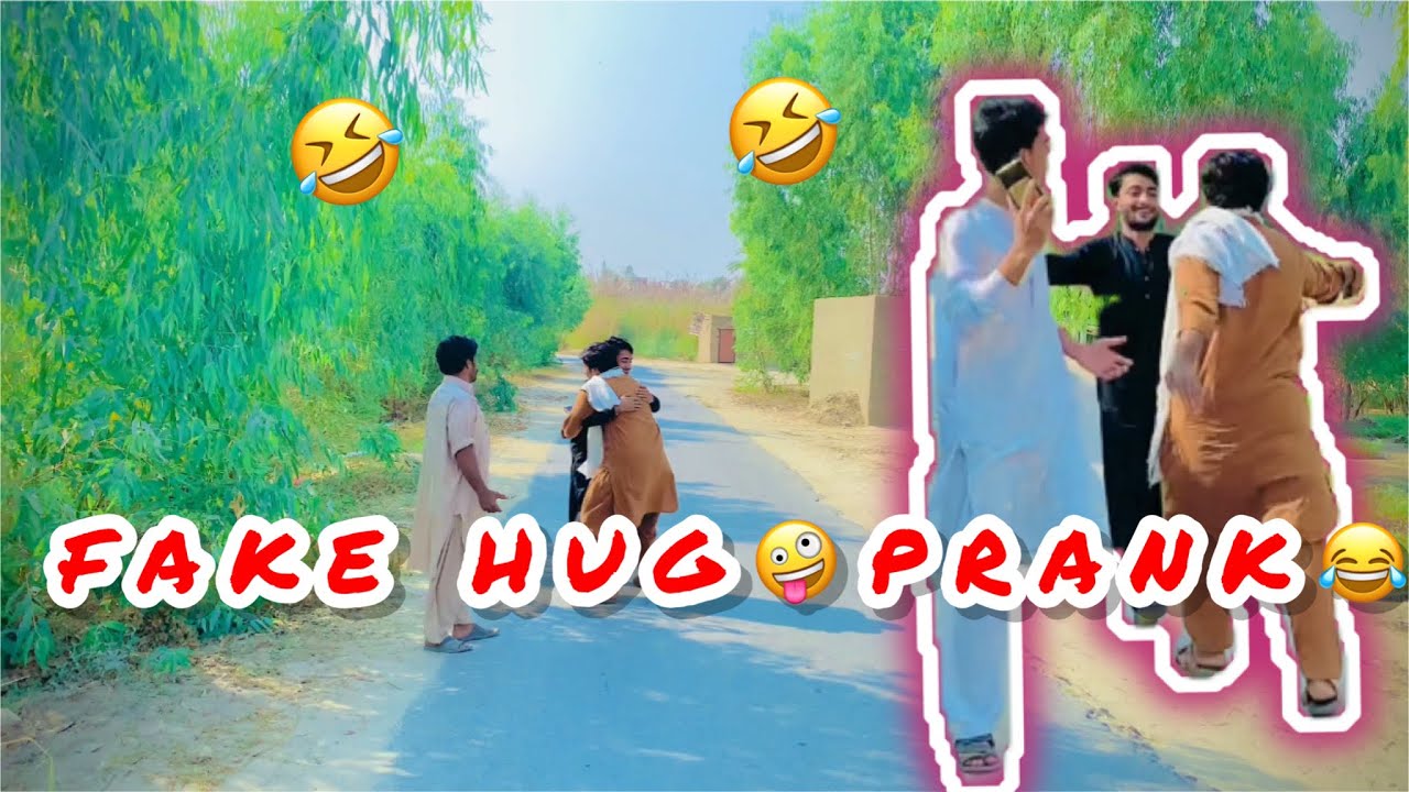 Fake hug prank || funny reactions - YouTube