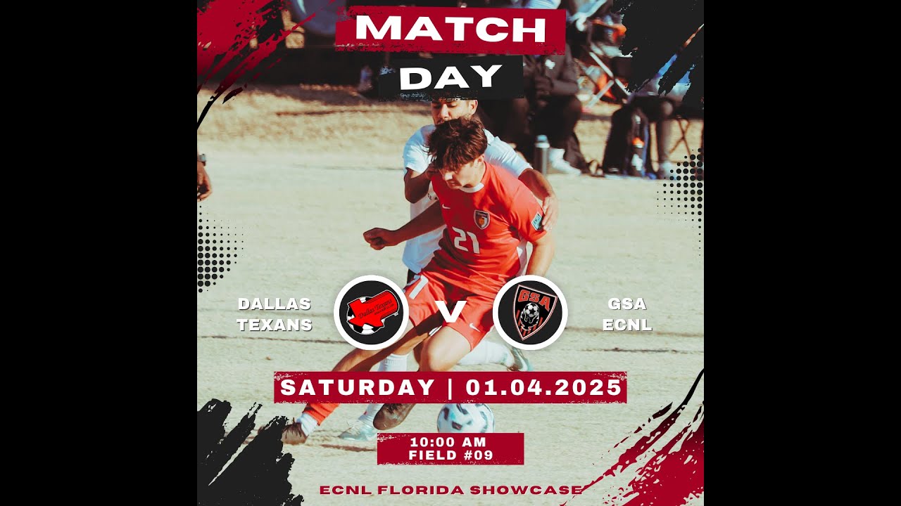 ECNL Florida Showcase Game 1 highlights - Dallas Texans Academy vs GSA ...