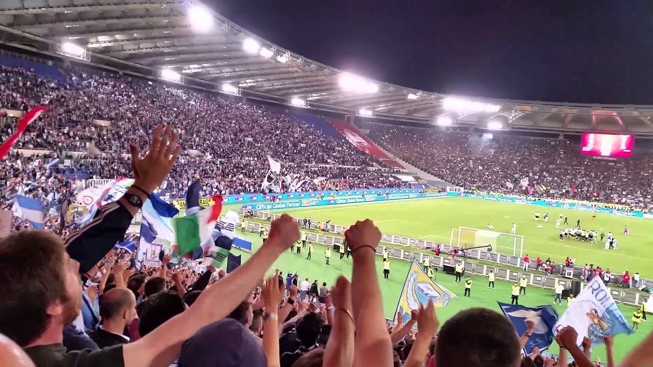 LAZIO-Juventus :Curva Nord Fine Partita:FORZALAZIOALE - YouTube