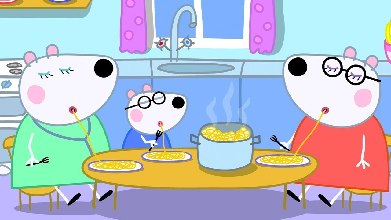 Making Spaghetti With Penny's Mummies 🐻‍ ️ | Peppa Pig Official Full ...