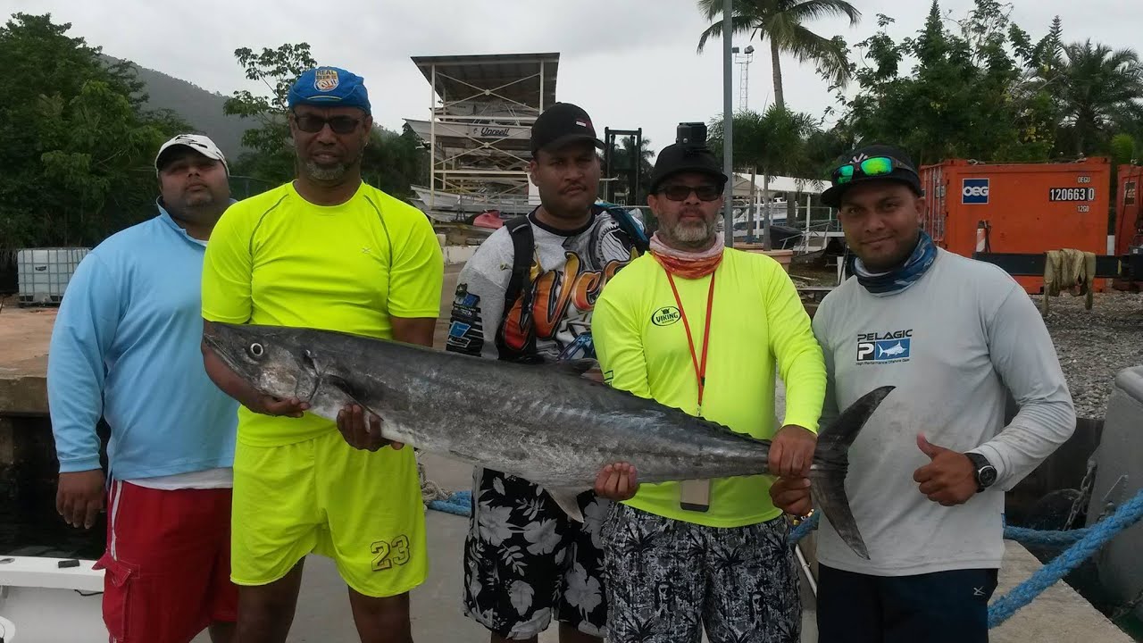 Marlons Monster King fish, 50lb fat slob fishing 2nd Bocas Trinidad and ...