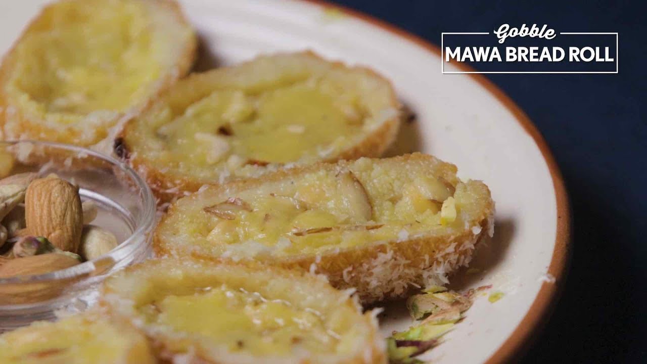 Gobble | Mawa Bread Roll | Easy Bread Recipes - YouTube
