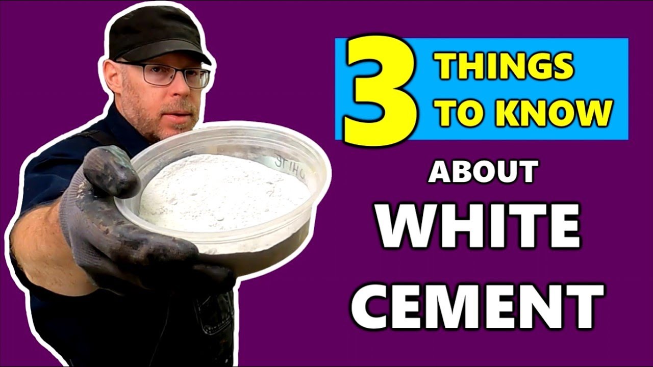 3 Things to Know About White Cement - YouTube