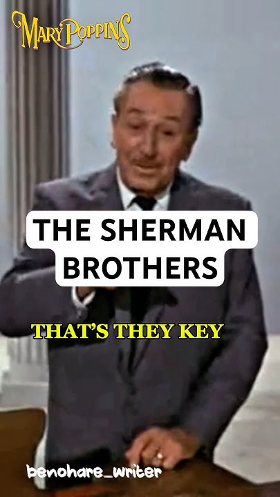 Richard M. Sherman on composing for Mary Poppins with his brother Robert B. Sherman #song # ...