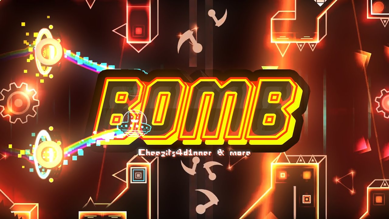 "BOMB" 100% [Demon] by CheezIts4D1nner and more | Geometry Dash - YouTube