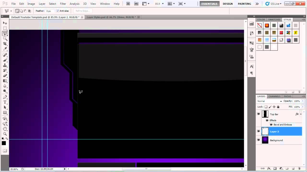 Orig8nal | How to make Cool side borders on your Channel background ...