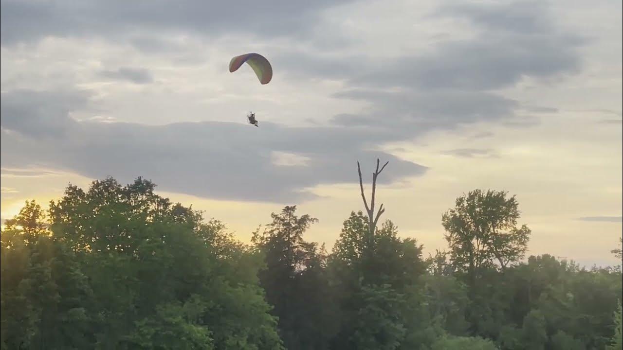 Practicing paramotor takeoff and landings... - YouTube