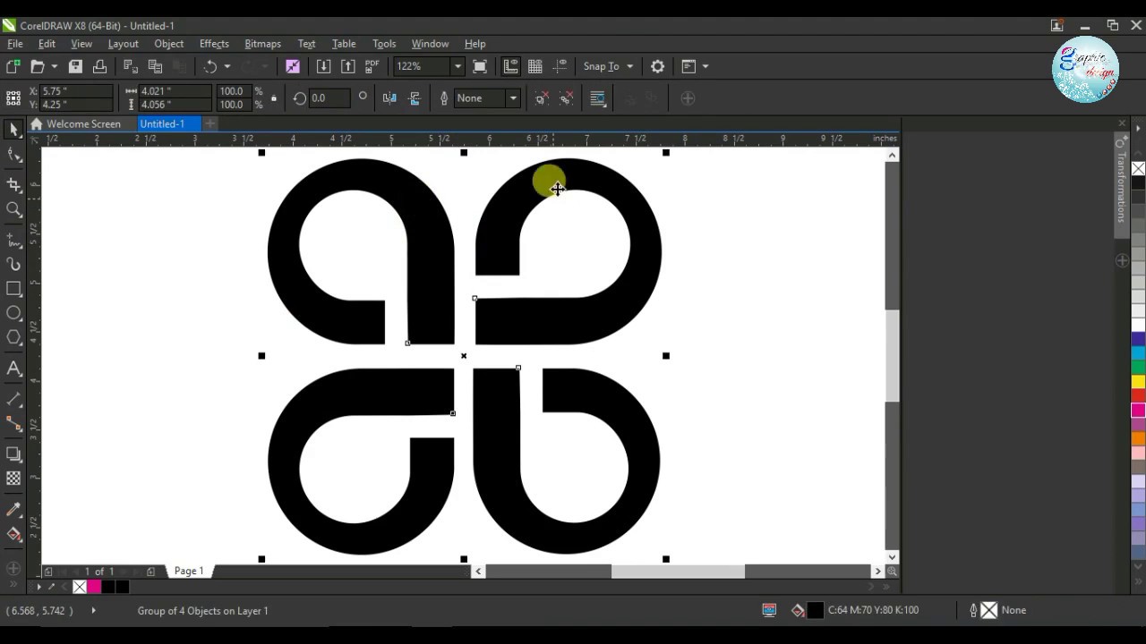 how to create 3D Shadow and logos in coreldraw x8? - YouTube