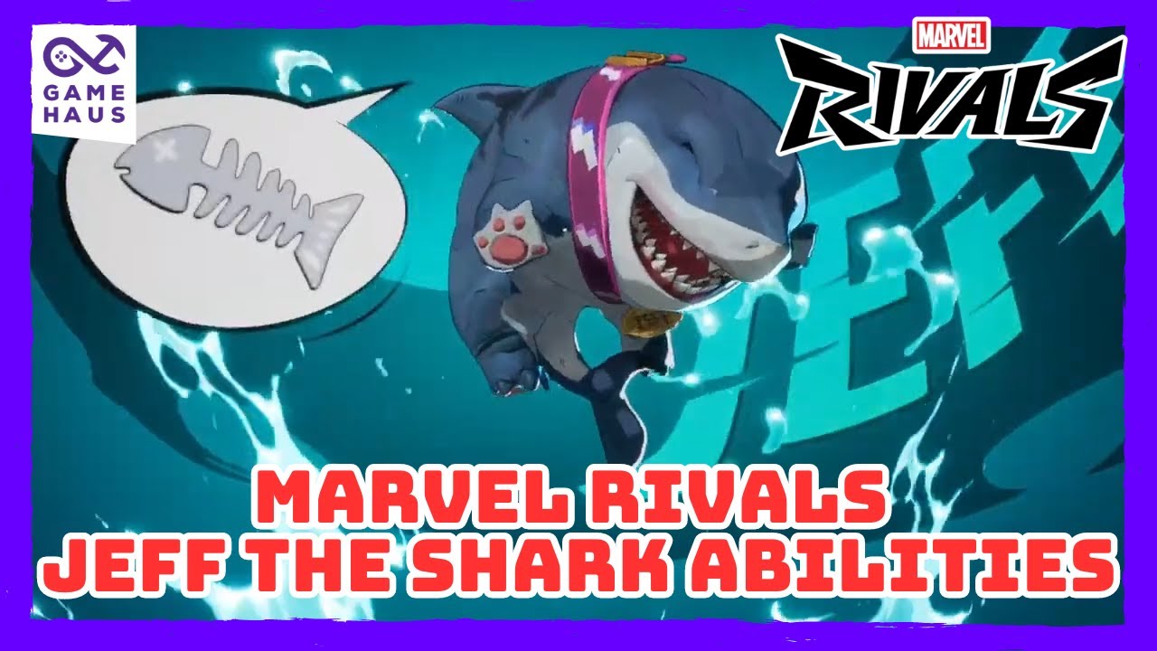 Marvel Rivals Jeff the Shark Abilities | Closed Beta - YouTube