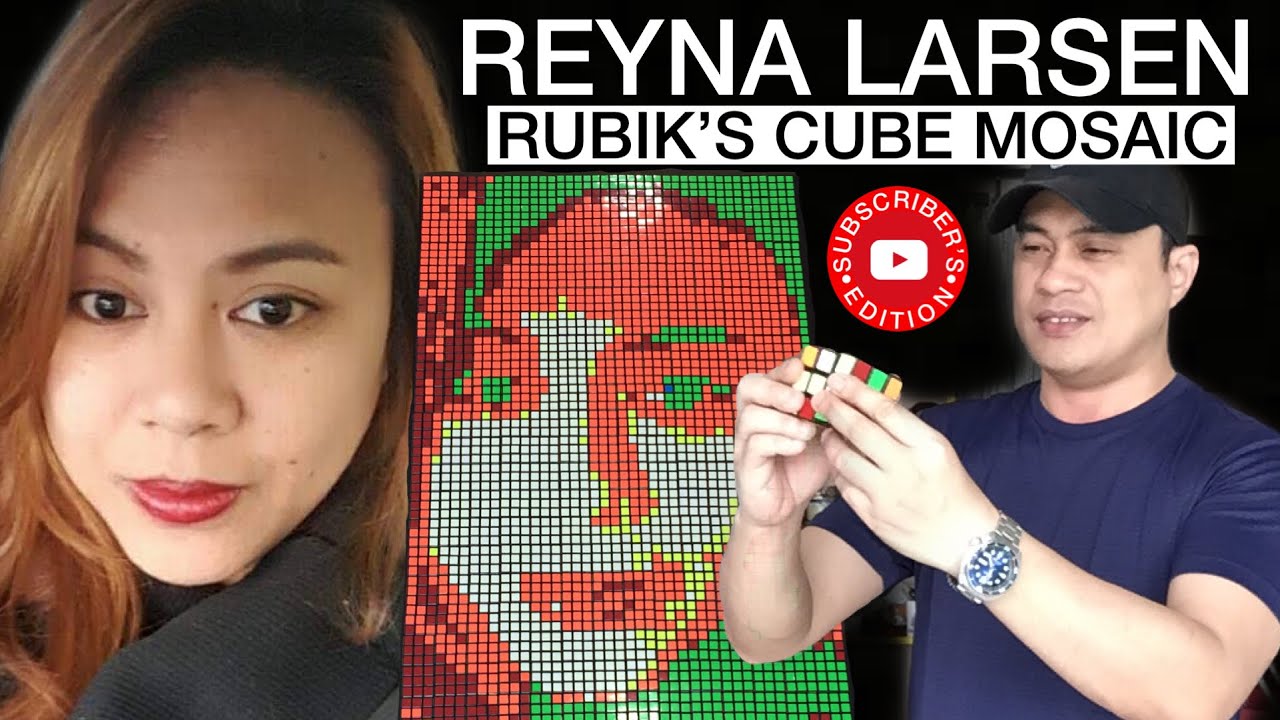 REYNA LARSEN | RUBIK’S CUBE MOSAIC | @ReynaLarsen | MY aLTeR eGo - YouTube
