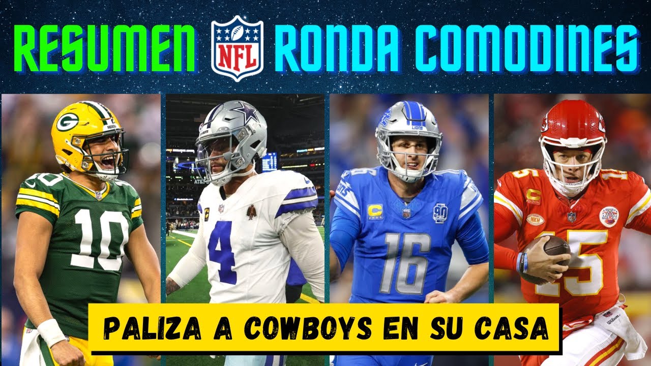RESUMEN PLAYOFFS: ¿Qué pasó en Ronda de Comodines? | PALIZA A COWBOYS y ...