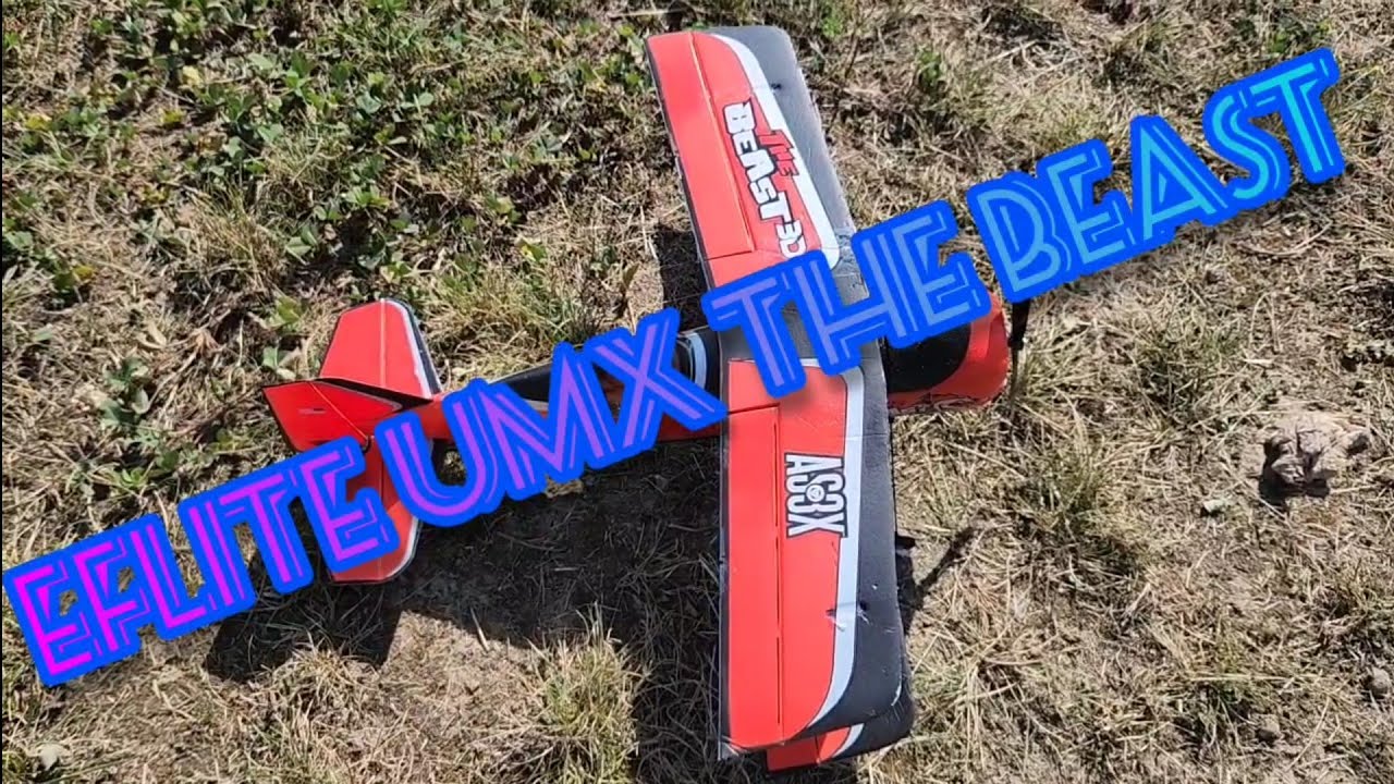 eflite umx the beast knife edge loop ?. - YouTube
