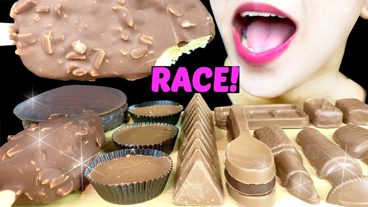 Asmr Chocolate Race Magnum Ice Cream Reese Chocolate Toblerone