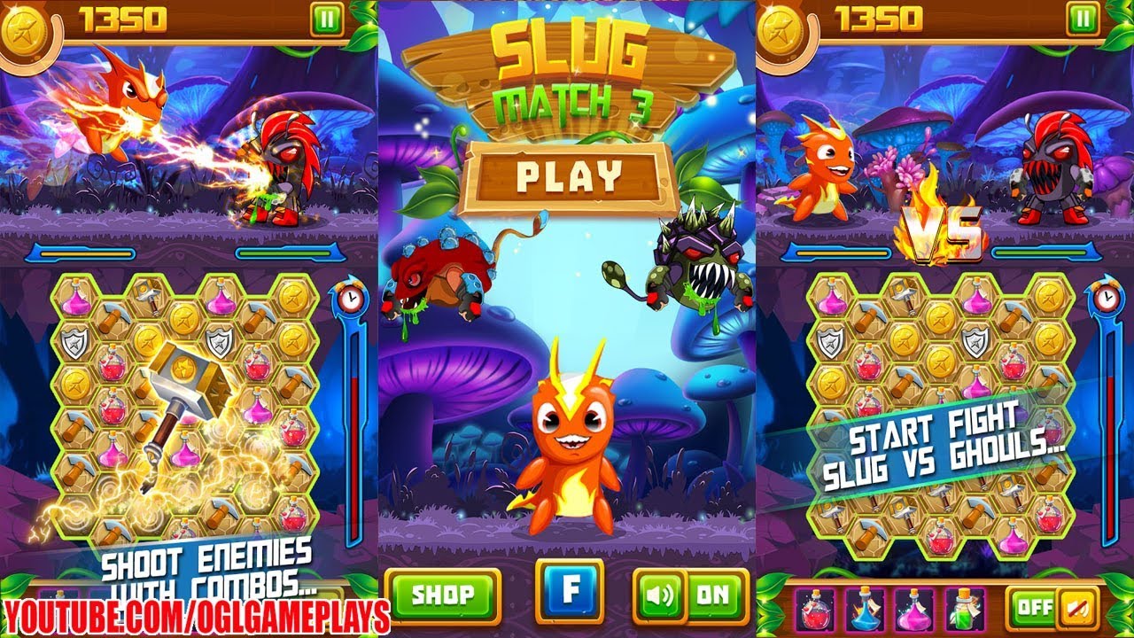 Slug Match 3 RPG Gameplay (Android iOS) - YouTube