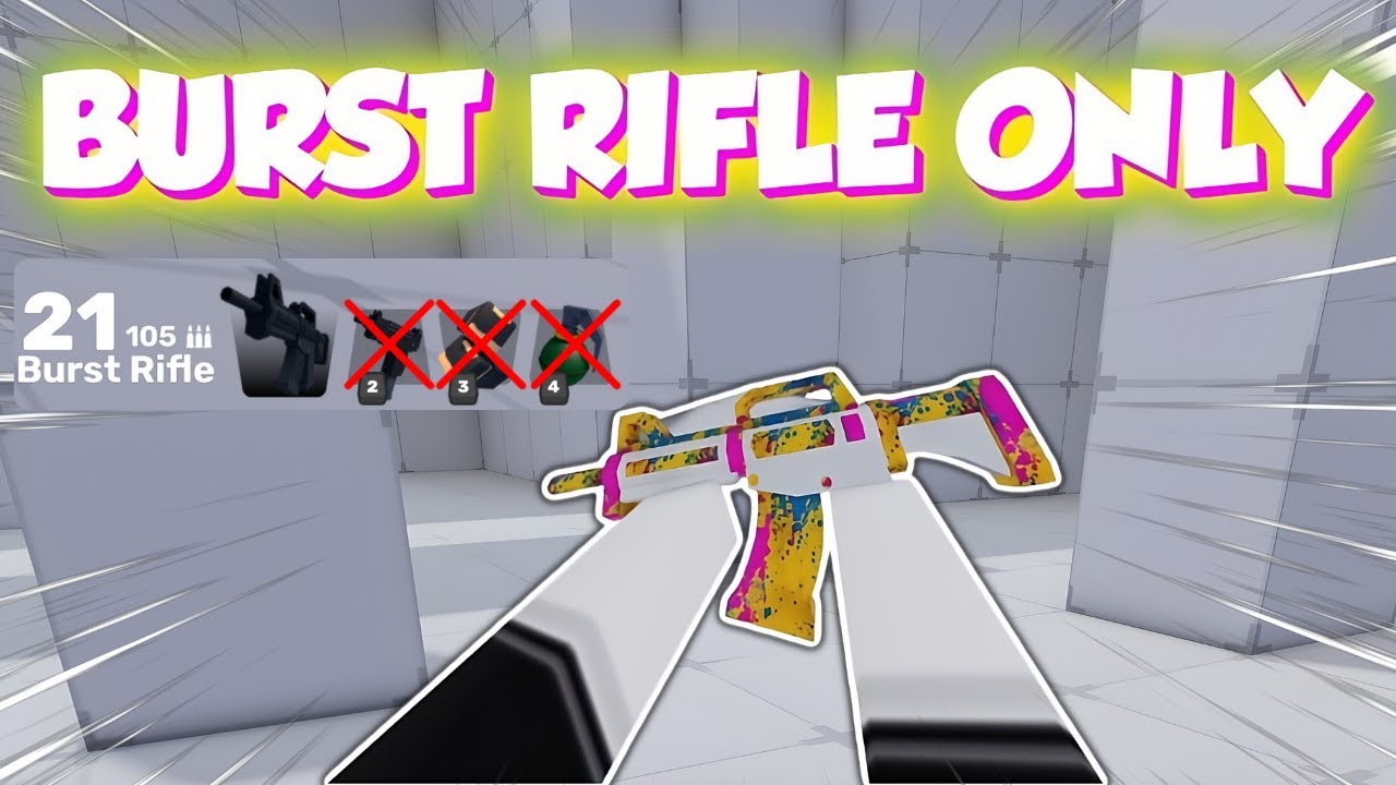 BURST RIFLE ONLY CHALLENGE in ROBLOX RIVALS - YouTube