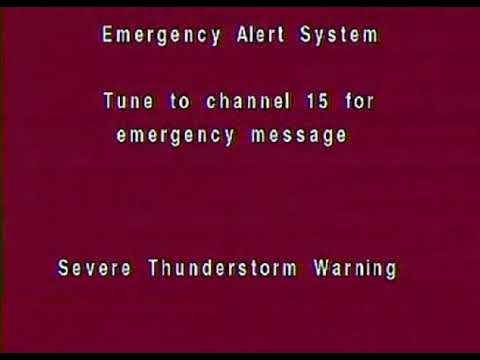 Comcast Severe Thunderstorm Warning during The Swan Princess lll (from 2003) - YouTube