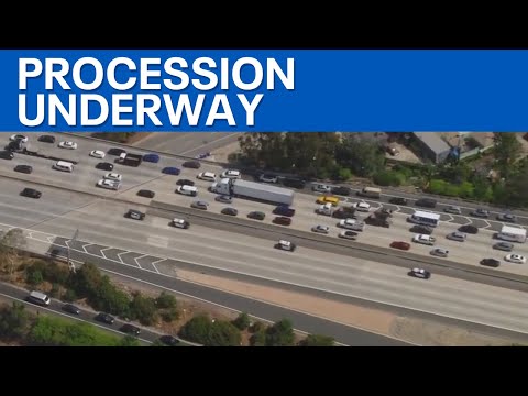 Procession for fallen LAPD Sgt. Shiou Deng  | FOX 11 LA