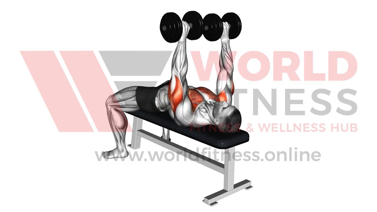 Dumbbell Alternate Bench Press Demo (high start) - YouTube