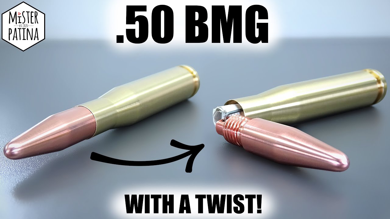 Making a .50 BMG Round as a secret Compartment | Lathe Projects - YouTube
