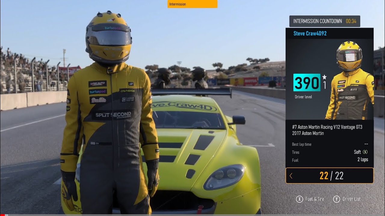 Forza Motorsport: Aston Martin GT3 as requested at Laguna Seca - YouTube