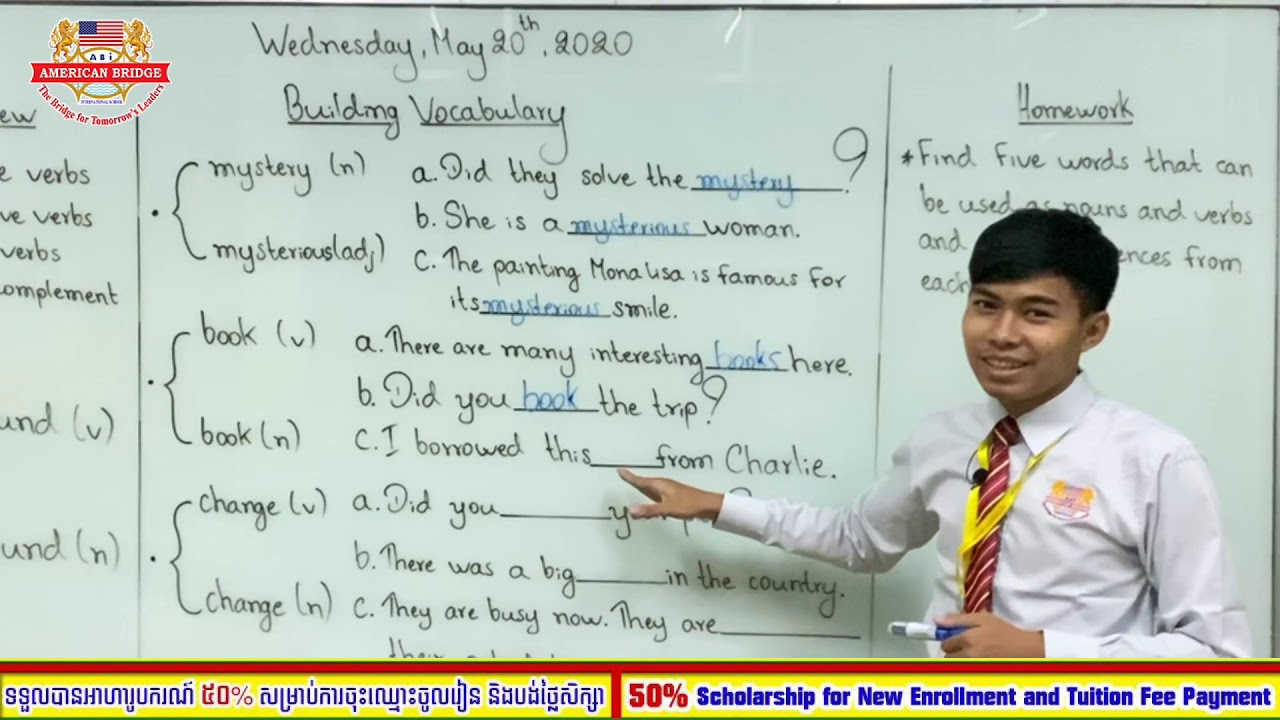 Level 7B, Wednesday, May 20, 2020, Writing Bright 1, Unit 6: Verbs and ...