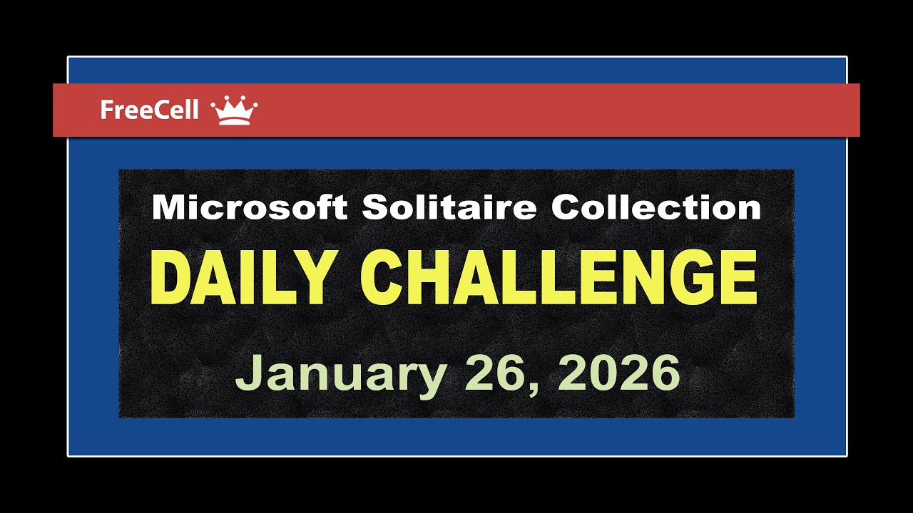 Microsoft Solitaire Collection | Daily Challenge January 26, 2026 ...