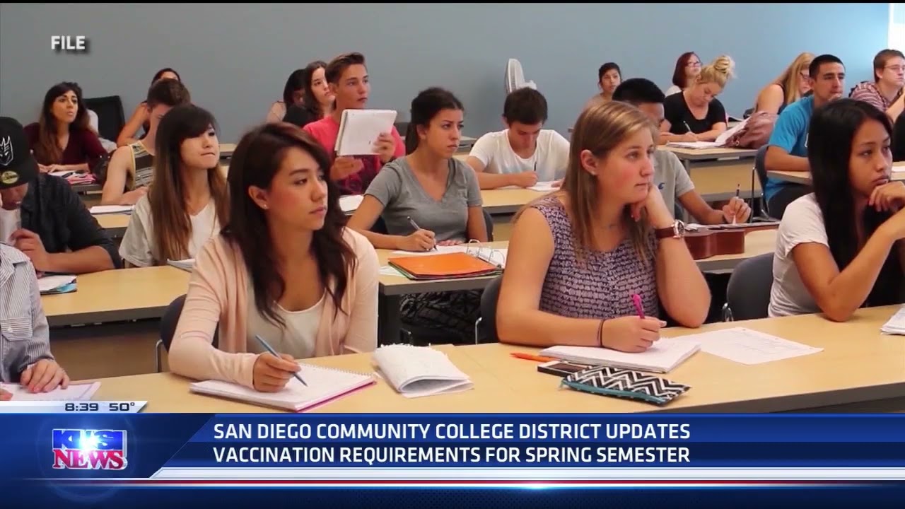 KUSI-SD: SDCCD Updates Vaccination Requirement for Spring Semester ...