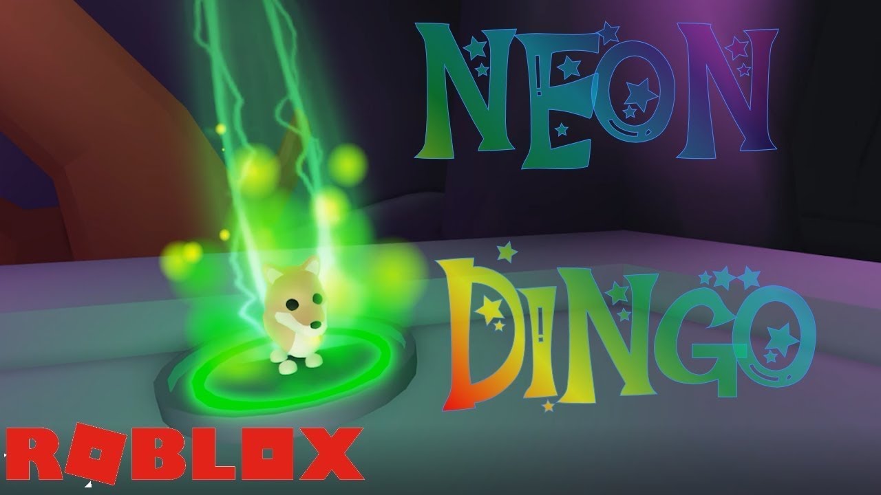 make a neon dingo, just did than neon dingo on adopt me! - YouTube