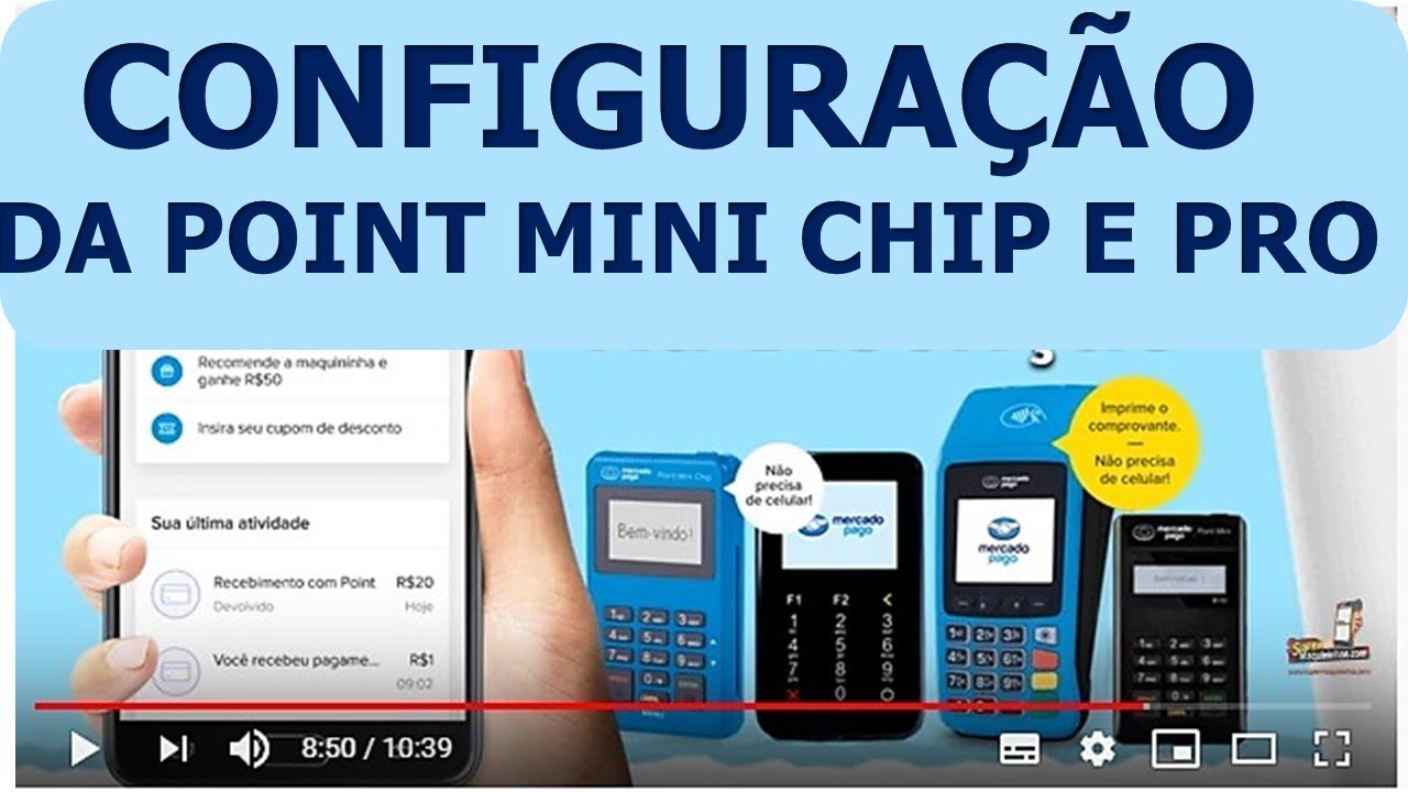 Configuração da Point mini chip e Pro - YouTube
