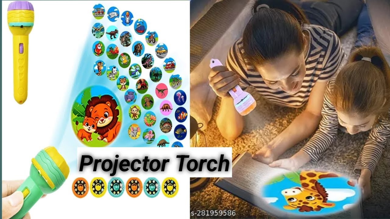 Projection Torch toy | Torch Review | Flashlight Review | Vibgyortoytv ...