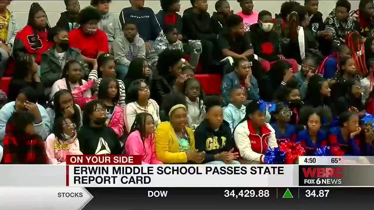 Erwin Middle School passes state report card - YouTube