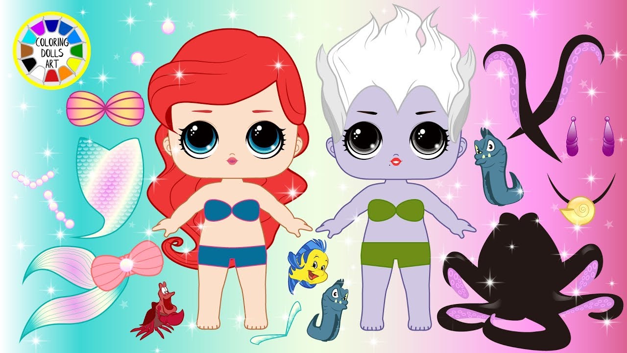 DIY Clothes Mermaid with Princess Ariel and Ursula for Under the Sea ...