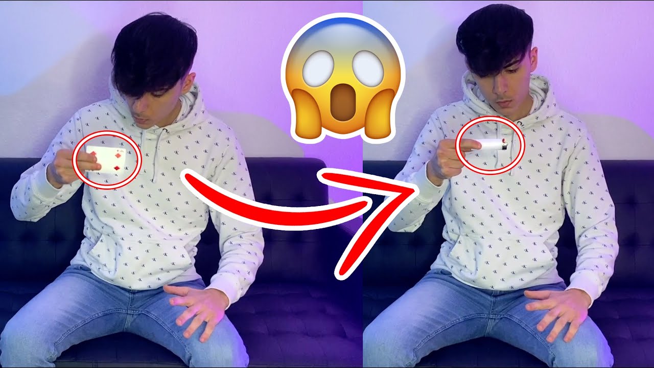 Karte in Feuerzeug verwandeln 😱 Zaubertricks und Kartentricks von Magic ...