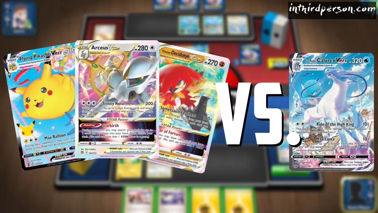 Can Arceus Decidueye Pikachu Shock Ice Rider Calyrex VMAX? (Pokemon TCG ...