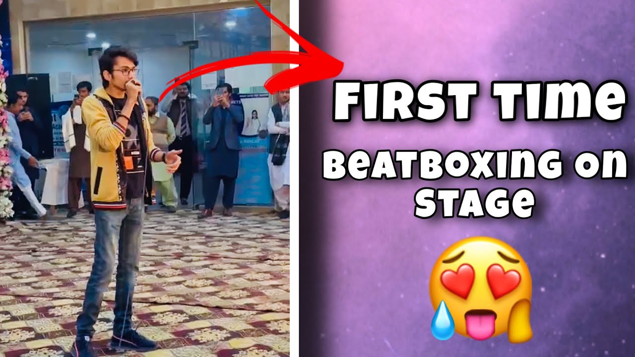 Beatboxing on Stage At My College Event Live - YouTube