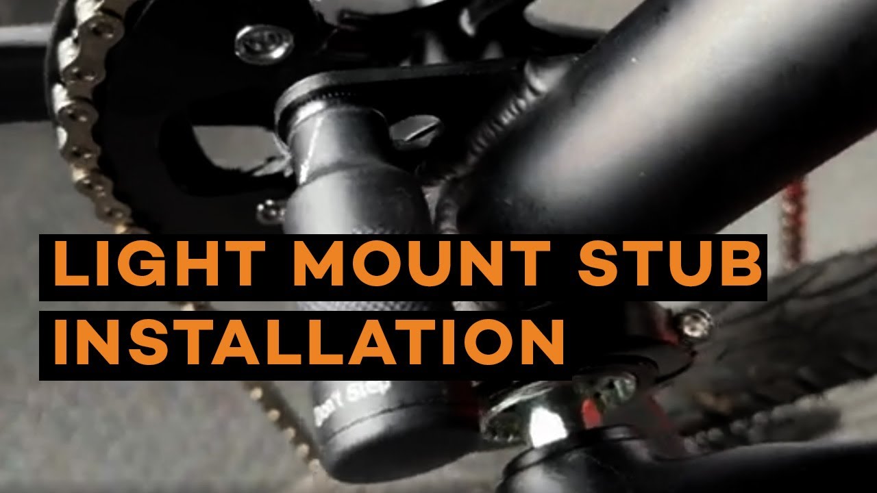 Light Mount Stub Installation | CRUZBIKE Recumbent Road Bikes - YouTube