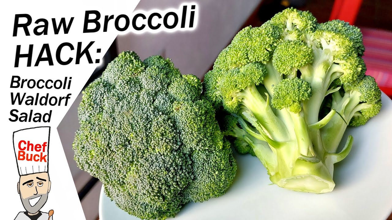 Raw Broccoli Hack - Eat Raw Broccoli in a Waldorf Salad Recipe - YouTube
