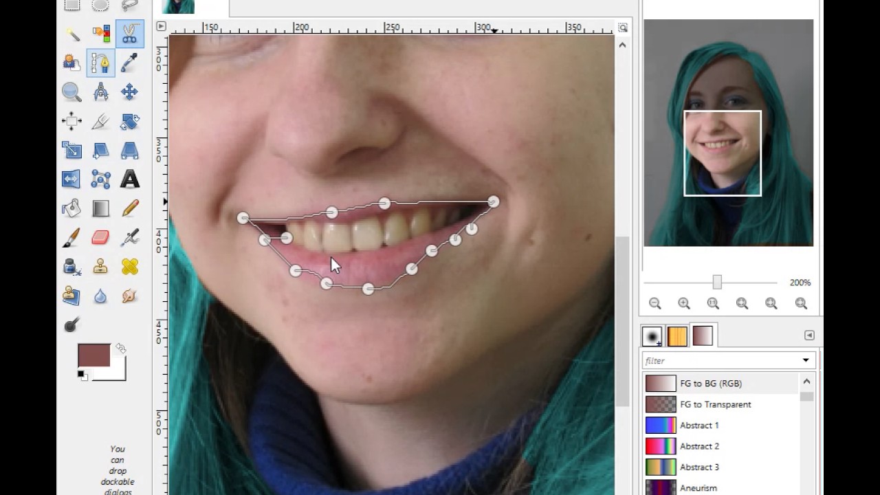 Gimp Tutorial 1- How to change colour using the scissor select tool ...