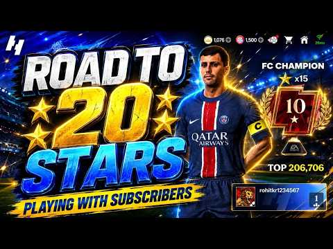 🔴 LIVE Fc mobile head to head grind 🔥🔥ll  Playing with subscribers || F2P PLAYER 😅 || Numero event