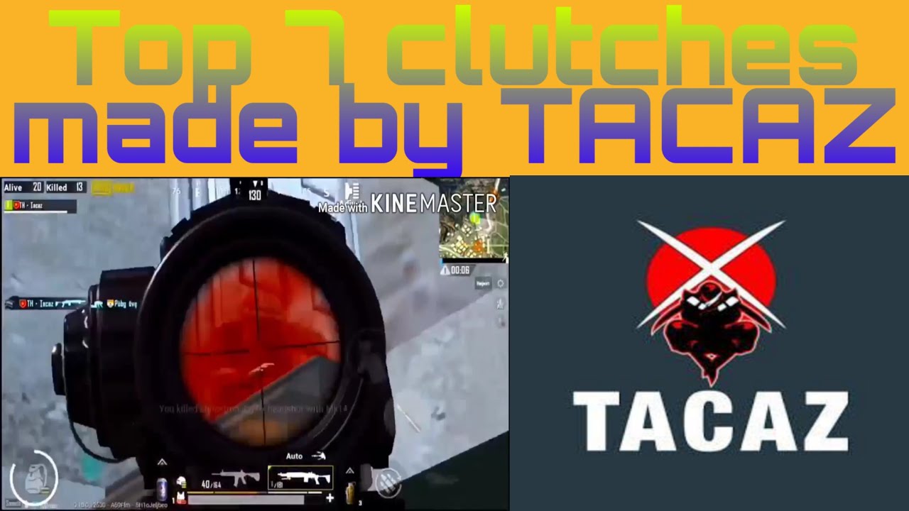 Top 7 clutches made by TACAZ | TACAZ | PUBG MOBILE | - YouTube