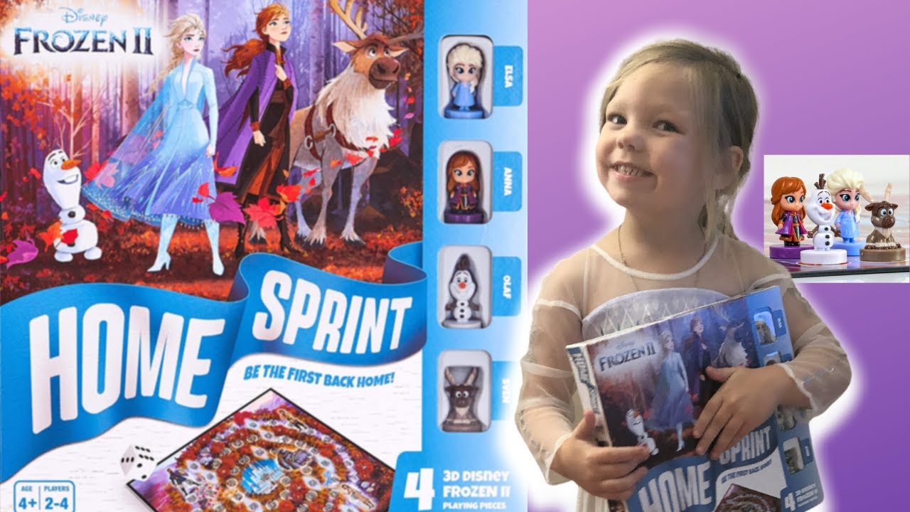 Frozen 2 Board Game Play - Home Sprint | Disney board games | Arctic ...