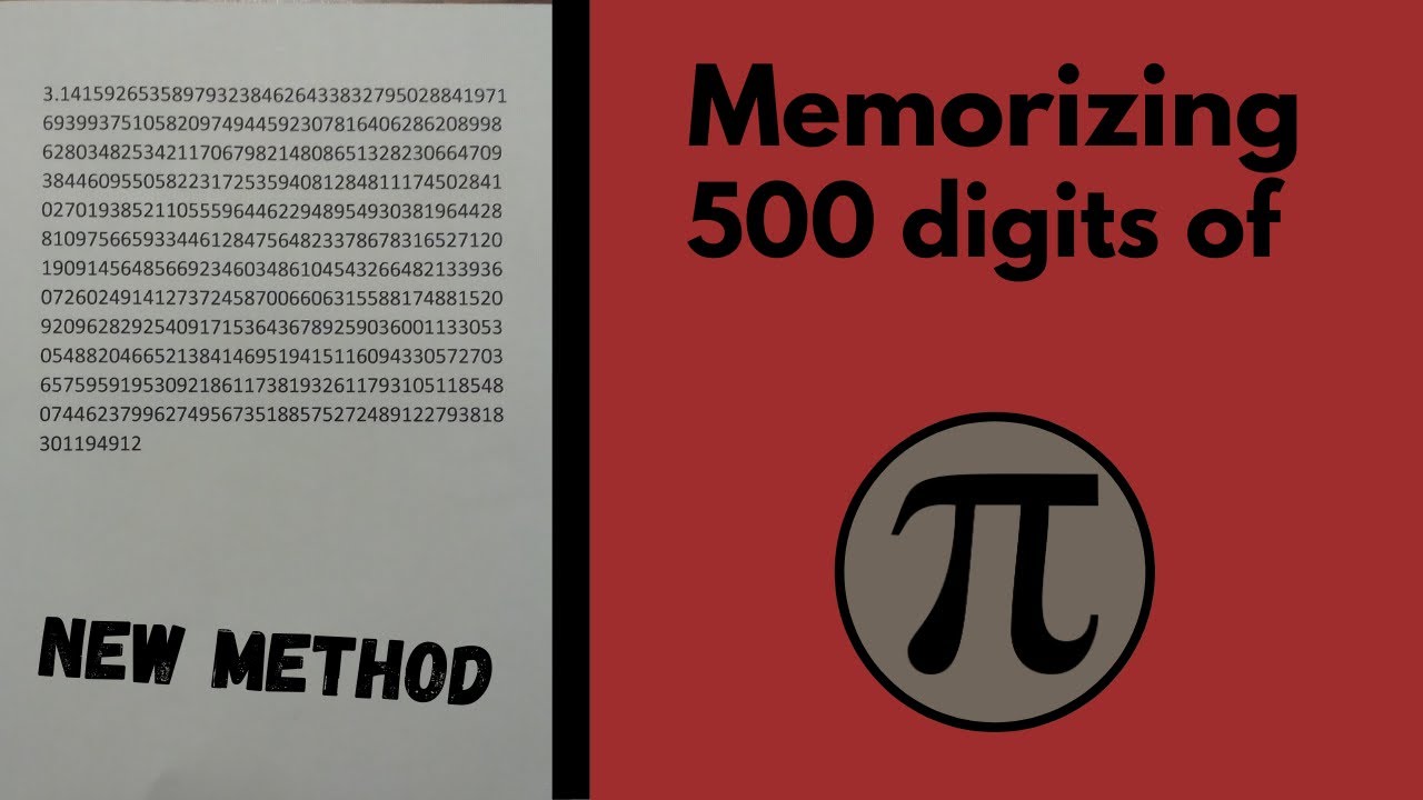How I Memorized 500 Digits Of Pi YouTube How I Memorized 500 Digits Of Pi YouTube