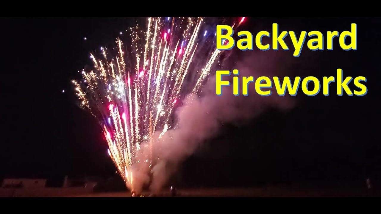 4th of July Fireworks Show, in the Backyard. - YouTube