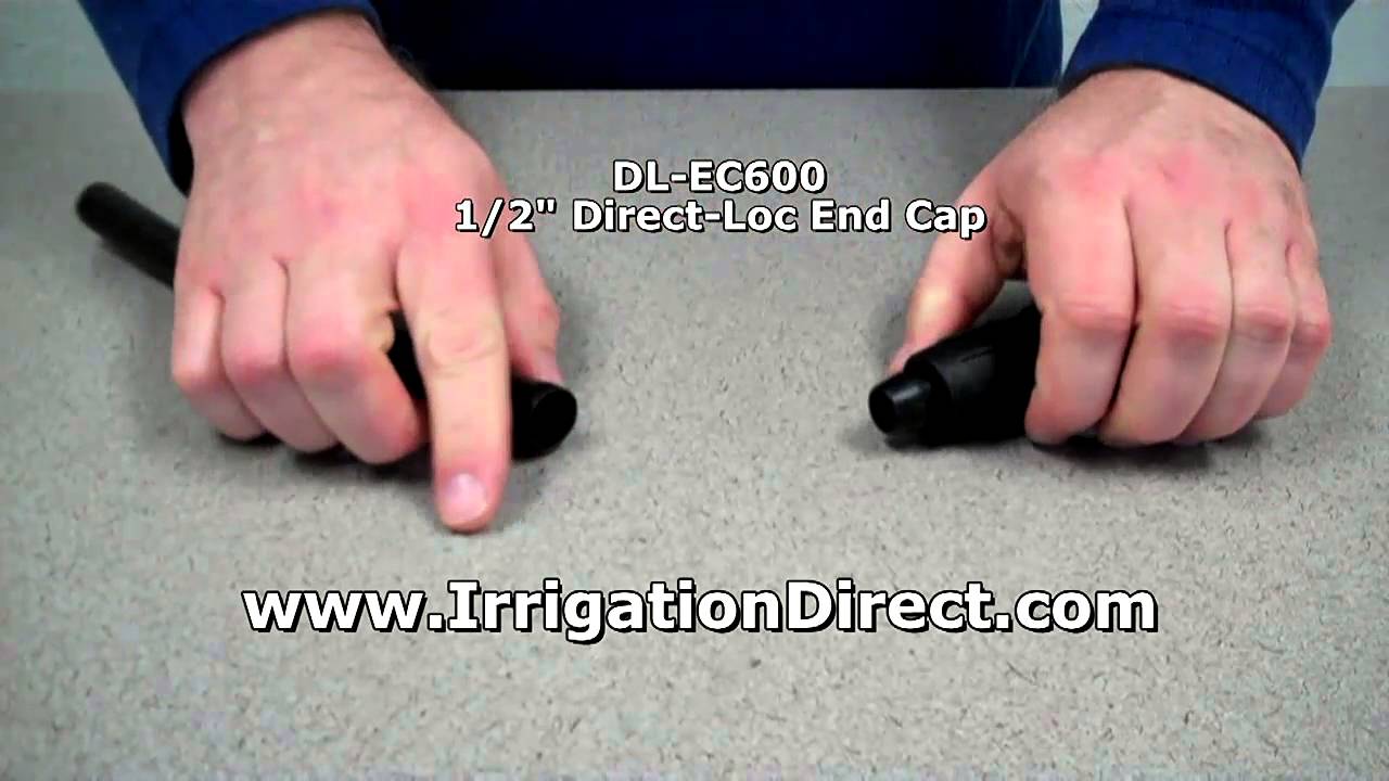 Drip Irrigation Video how to install a half inch compression end cap ...