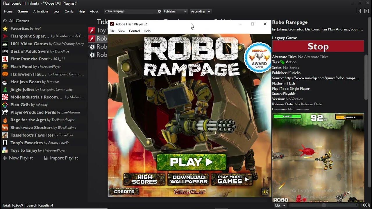 Mid Gameplay - Robo Rampage - Miniclip Flash Game - YouTube